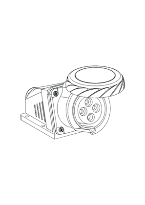Mureva PK Wall Socket Screw 32A 3P-E 380-415V IP67 - 3D CAD | Schneider ...
