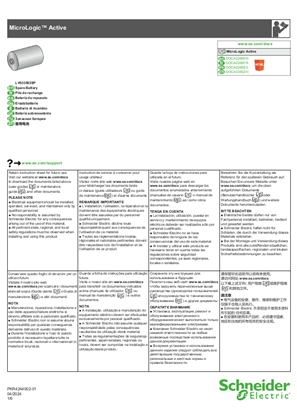 MicroLogic Active - Spare Battery - Instruction Sheet | Schneider Electric