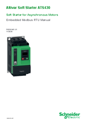 ATS430 Embedded Modbus RTU manual | Schneider Electric