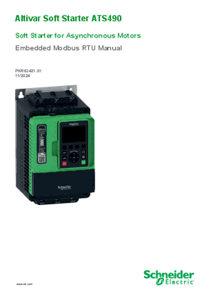 ATS490 Embedded Modbus RTU manual | Schneider Electric