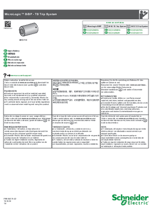 MicroLogic™ B/BP - TS Trip System - Spare Battery - Instruction Sheet ...