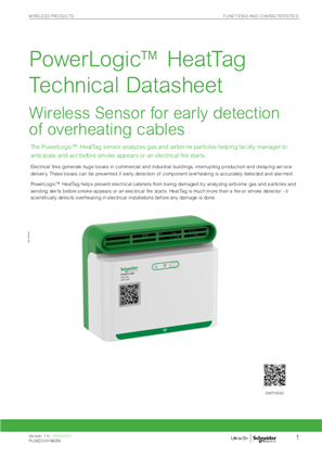 PowerLogic HeatTag Technical Datasheet Brochure technique | Schneider ...