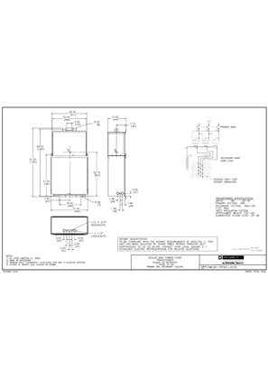 MINI POWER ZONE 30kVA 1PH 60Hz BOLT ON BREAKER Technical drawings ...