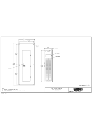 LOAD CENTERS HOMELINE LOAD CENTER COVER Technical Drawing | Schneider ...