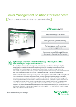 Power Management Solutions for Healthcare | Schneider Electric