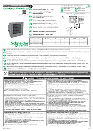 EasyLogic™ DM6000H/DM6200H Installation Sheet | Schneider Electric