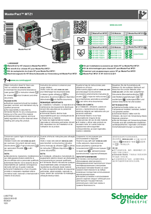 MasterPact MTZ1 - Kit de readaptación de chasis NT para MasterPact MTZ1 ...