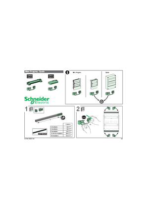 Terminal blocks for Mini Pragma & Opale - Instruction Sheet | 슈나이더 일렉트릭