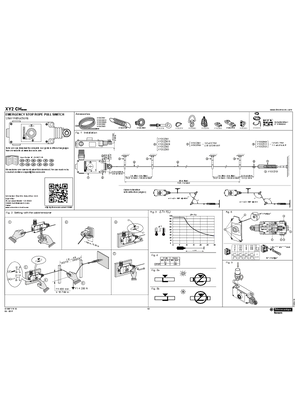 XY2 CH... EMERGENCY STOP ROPE PULL SWITCH, Instruction Sheet Hoja de ...