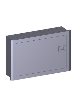 Easy9 distribution board single phase neutral 10 way flexible CAD ...