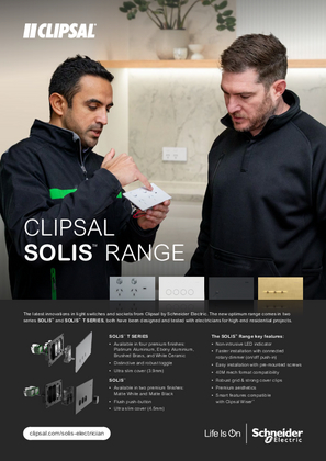 CLIPSAL SOLIS™ RANGE | Schneider Electric