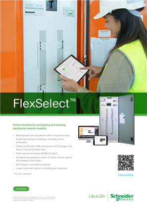 FlexSelect Distribution Board Configuration Tool Brochure | Schneider ...