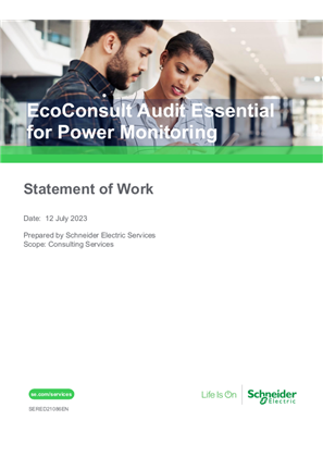 EcoConsult Audit Essential for Power Monitoring | Schneider Electric