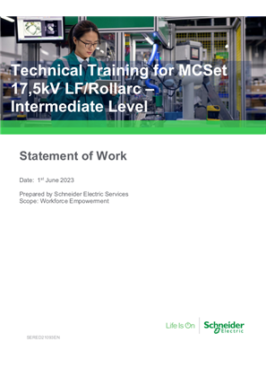 Technical Training for MCSet 17,5kV LF-Rollarc-Intermediate Level Leistungsbeschreibung ...