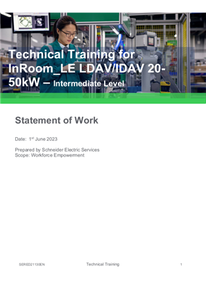 Technical Training for InRoom_LE LDAV-IDAV 20-50kW-Intermediate Level ...