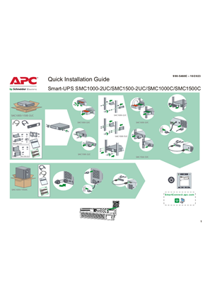 Quick Installation Guide - Smart-UPS SMC1000-2UC/SMC1500-2UC/SMC1000C ...