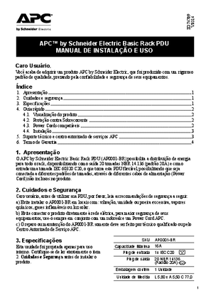 Basic Rack PDU - AP0001-BR User Manual | Schneider Electric