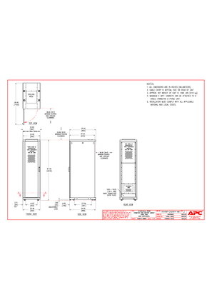 SYCF8BF+(4)SYBT4 - SYPX80 Battery Cabinet Technical Drawing | Schneider ...
