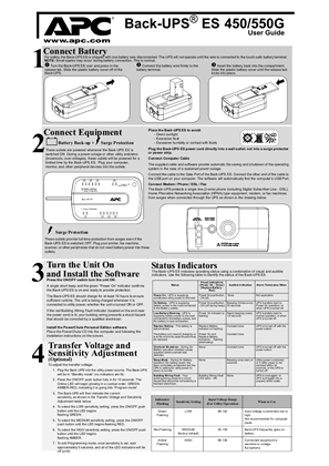 Back-UPS 450/550 Installation and Operation | Schneider Electric