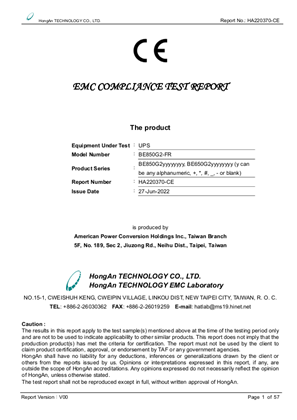 CE EMC per EN IEC 62040-2:2018 Certificate | Schneider Electric