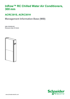 InRow RC Gen 2 MIB | Schneider Electric
