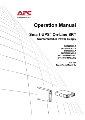 Smart-UPS On-Line SRT2200/SRT3000XLA Tower/Rack-Mount | Schneider Electric