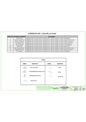 ACRD600-601-602 - InRow-RD, 600mm Air Cooled Technical Drawing | 슈나이더 일렉트릭