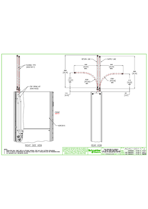 ACAC10011 - InRow ACRC301S, 36 Inches Flexible Pipe Kit Typical ...