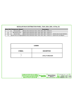 PDPM72F-5U - APC Modular Power Distribution Unit 72kW Technical Drawing ...