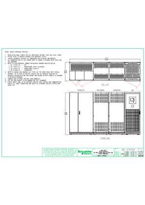 90-174741 - System Installation, Galaxy 5000, UPS, INPUT-BYPASS XFMR ...