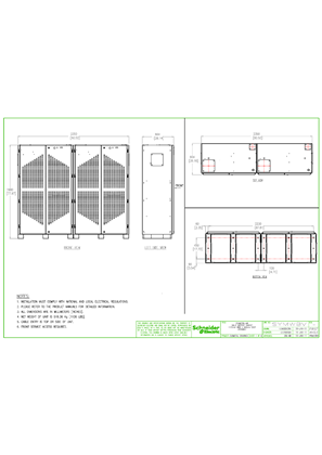 SYMWBV - Symmetra MW Value Battery Cabinet Technical Drawing ...