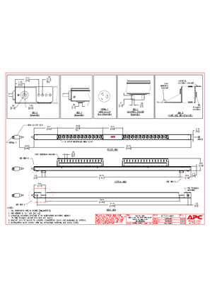 AP7530 - Rack PDU, Basic Technical Drawing | Schneider Electric