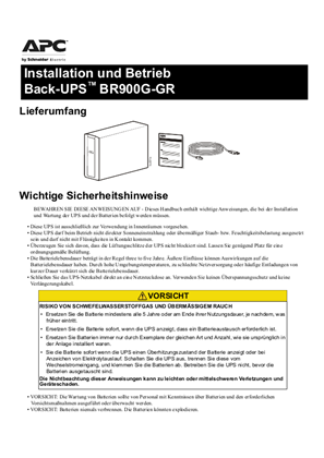 Back-UPS Pro BR900G-GR | Schneider Electric