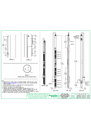 AP8868 - Rack PDU 2G, Metered, ZeroU, 10.0kW, 208V, (36) C13 & (6) C19 ...