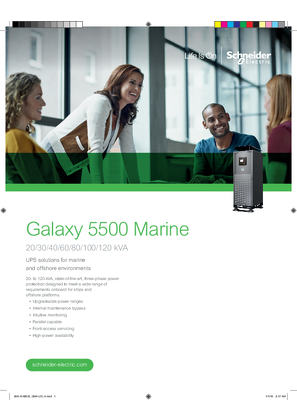 MGE Galaxy 5500 Marine Brochure Catalogue | Schneider Electric