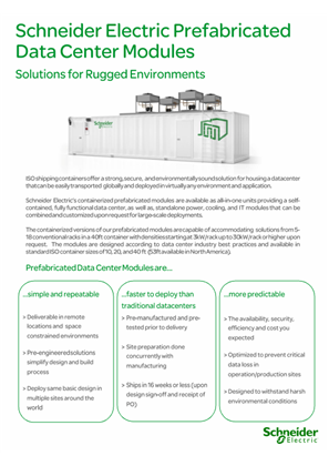 Prefabricated Data Center Modules - Solutions for Rugged Environments ...