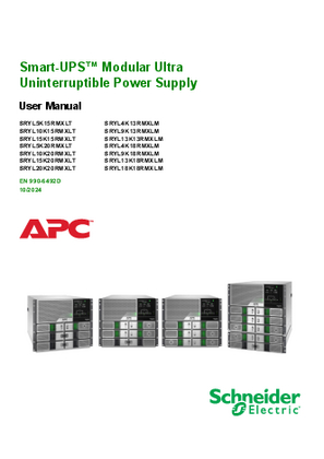 User Manual Smart-UPS Modular Ultra Uninterruptible Power Supply ...