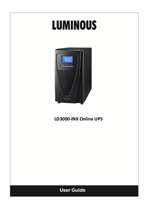 User Manual LD3000-INX Online UPS | Schneider Electric