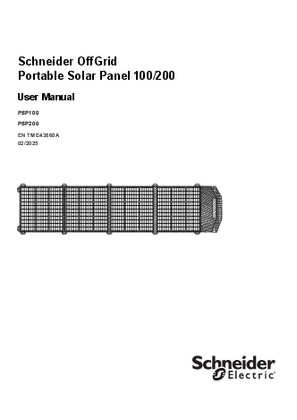 Schneider OffGridPortable Solar Panel 100/200 | Schneider Electric