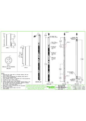 AP8865 - Rack PDU 2G, Metered, ZeroU, 8.6kW, 208V, (36)C13, (6)C19 & (2 ...
