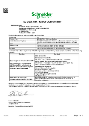 Trio QB QP 150 EU Declaration of Conformity 適合宣言書 | ダウンロード シュナイダーエレクトリック