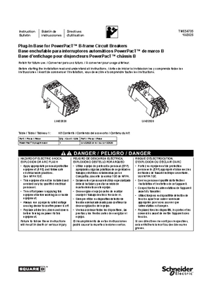 Plug-In Base for PowerPacT B-frame Circuit Breakers | Schneider Electric