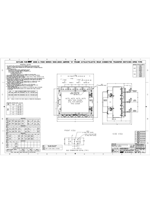 Outline Drawing | ASCO 4000/7000 SERIES Transfer Switch (ATS/ACTS/ADTS ...