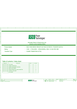 Wiring Diagram l ASCO 7000 SERIES Medium Voltage Automatic Transfer ...
