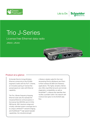 Trio J Series License-free Ethernet Datasheet Letter | Schneider Electric