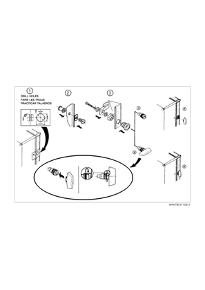 Double bar side lock with handle Instruction Sheet Notice de montage ...