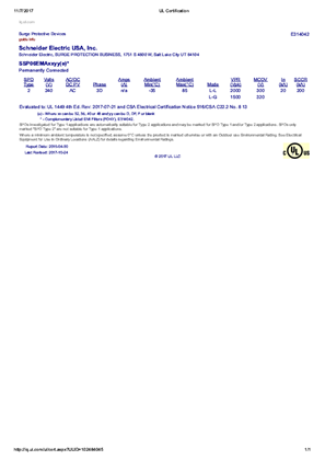 Type EMA, Certificate, UL | Schneider Electric USA