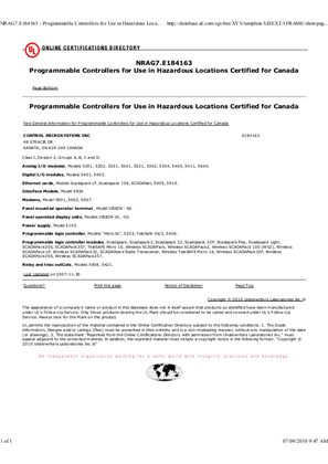 UL Standard Certification Certificado | Schneider Electric