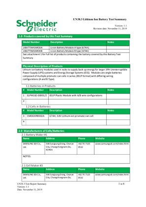 UN38.3 Lithium Ion Battery Test Summary for LIBATTSMGMODA ...