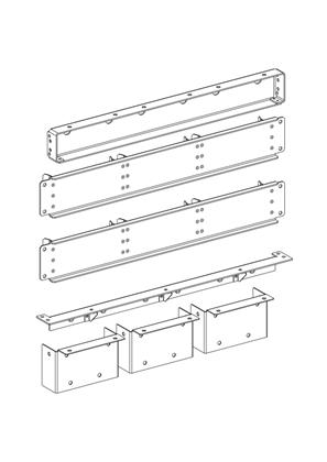 mounting kit, Altivar process Modular, for standard power modules ...